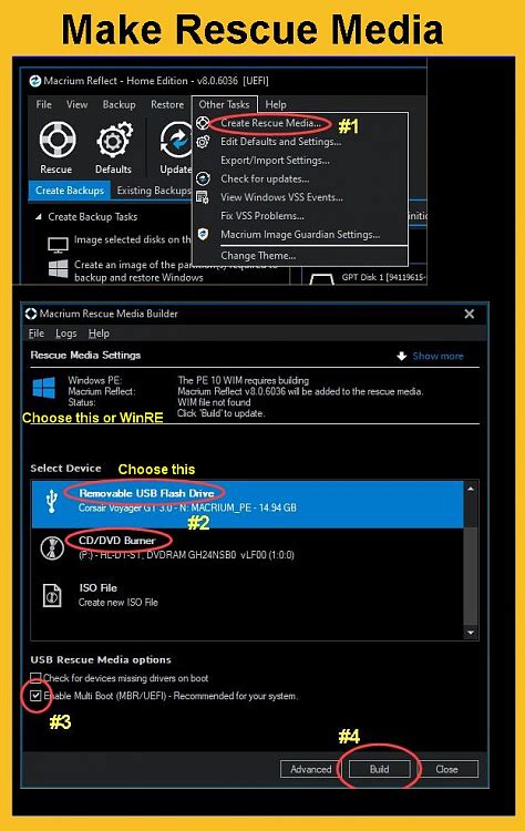 Image result for Create Bootable USB Macrium