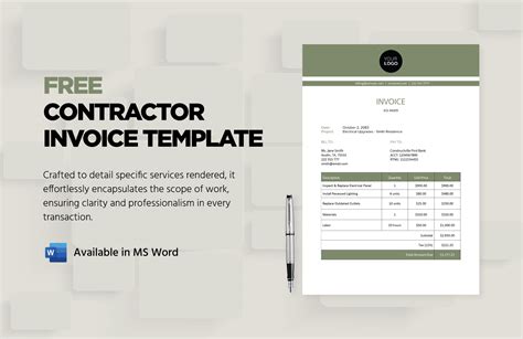 Image result for General Contractor Invoice Template