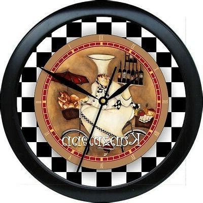 Personalized French Chef Kitchen Wall Clock Gift