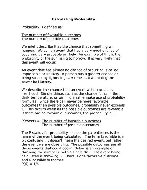 Image result for Calculate Probabilities