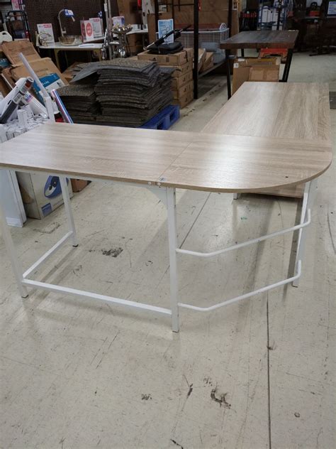 Image result for Computer L-Shape Table Simple
