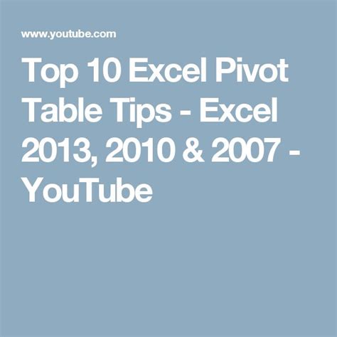 Image result for Top Ten Excel Tips