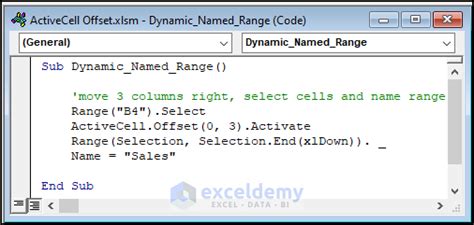 Image result for Active Cell Offset Excel