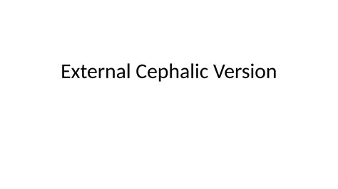 Image result for External Cephalic Version Procedure
