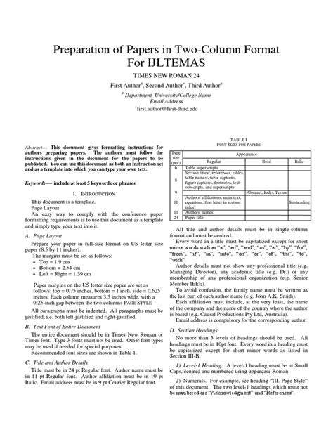 Image result for Two Columns in PDF Example