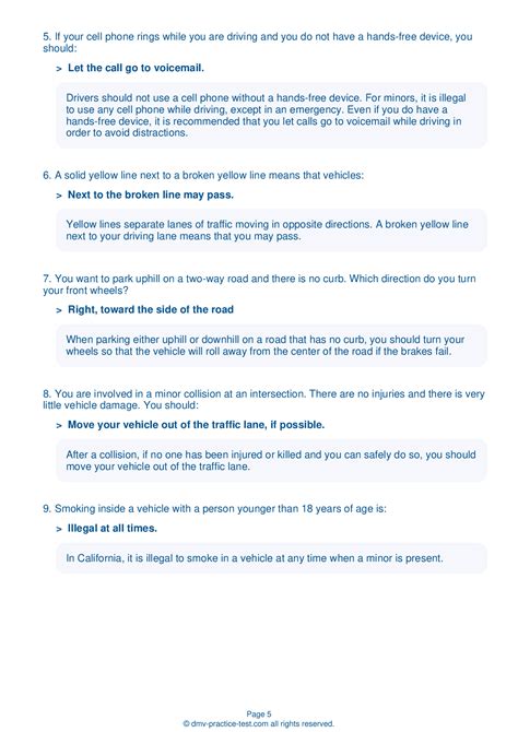 Image result for California DMV Practice Test