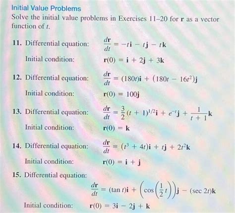 Image result for Initial Value Calculus Problems