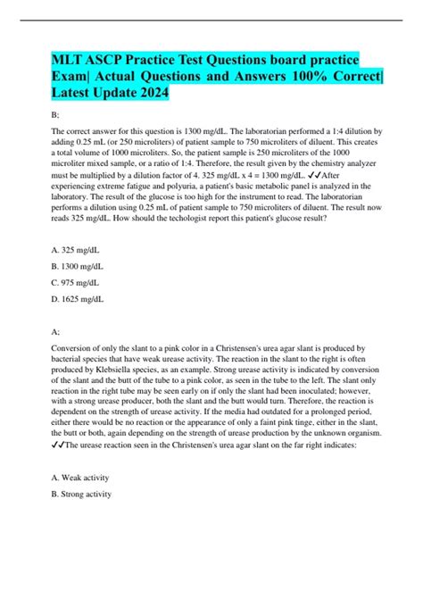 Image result for ASCP Practice Test