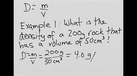 Image result for Density Formula Examples
