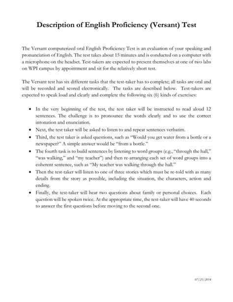 Image result for Versant Speaking Test Sample