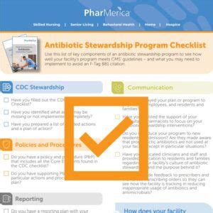 Image result for Antimicrobial Stewardship Program Checklist