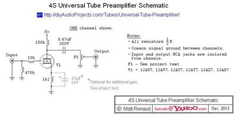 Image result for Tube Preamp Schematic