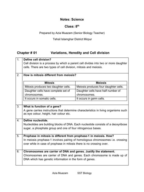 Image result for Science Class 8th Notes