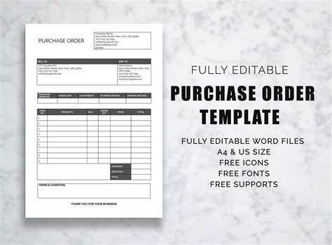 Image result for How to Complete a Purchase Order Form