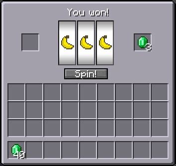 Image result for Simple Minecraft Slot Machine