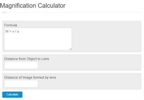 Magnification Calculator | Formula | - Calculator Academy