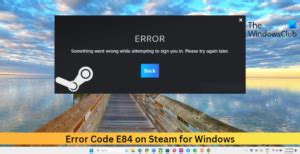 Image result for Understanding Error Code E84