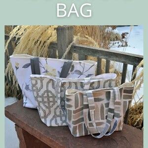 Large Tote Bag Sewing Pattern, PDF Downloadable Sewing Tutorial, Canvas ...