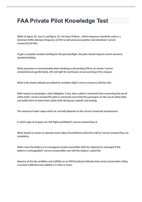 Image result for FAA Knowledge Test