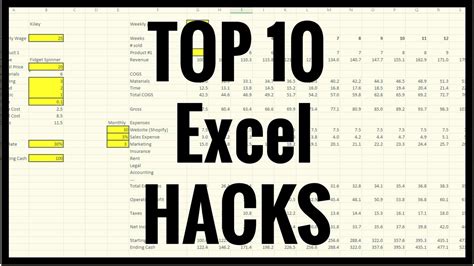 Image result for Top Ten Excel Tips