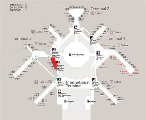 Image result for SFO Terminal 2 Map