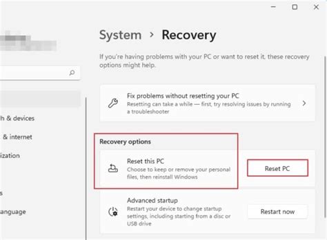 Image result for Reinstall Windows Restore Setting Device List