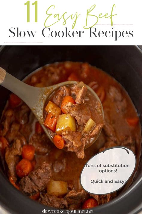 Image result for Slow Cooker Beef Recipes Easy