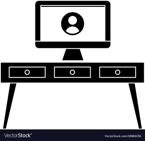 Image result for Modest Desk Vector