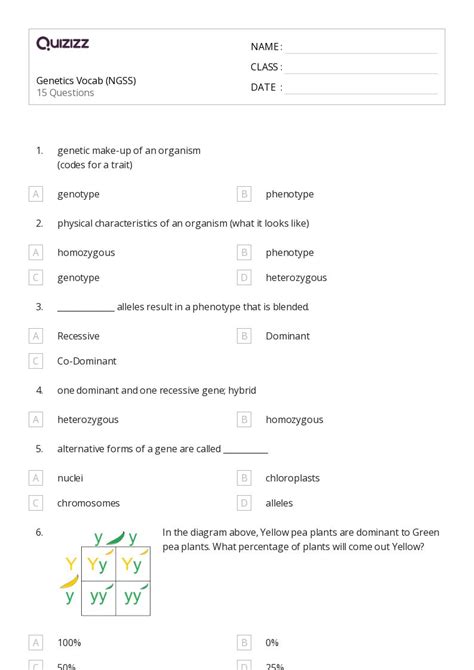 Image result for Genetics Questions Science 10 Answers