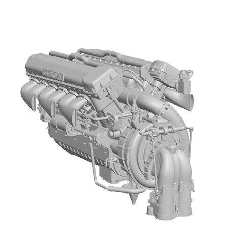 Image result for Rolls-Royce Merlin Engine 3D Model