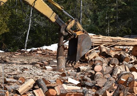 Image result for Log Splitter for Backhoe