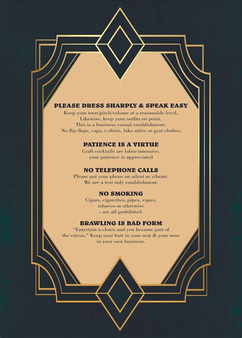 Image result for Rules Menu