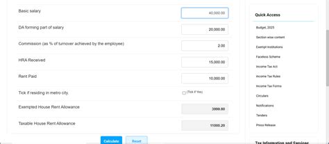 Image result for HRA Calculation Formula