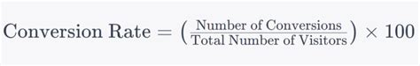 Image result for Calculate Conversion Rate Formula
