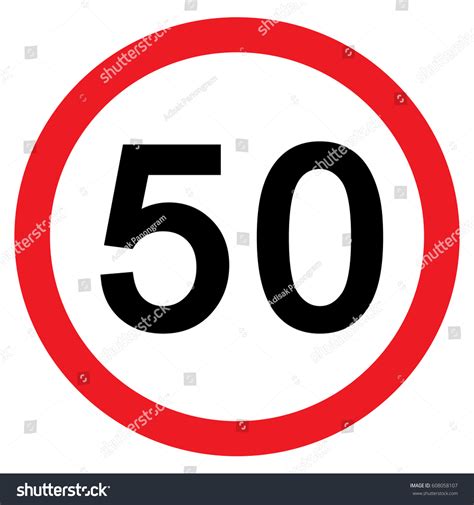 Image result for Speed Limit 50 Sign Timon