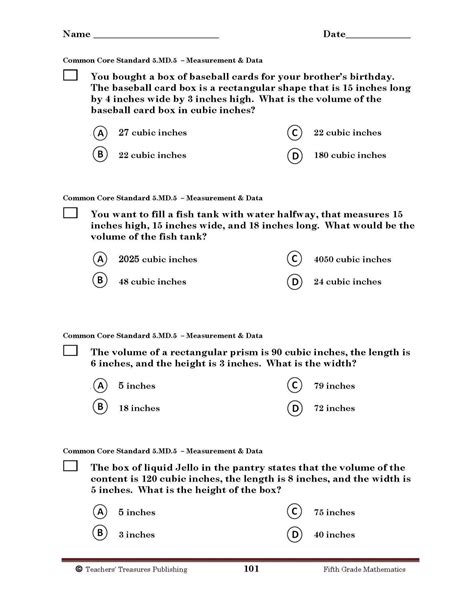 Image result for 5th Grade Math Problems Printable
