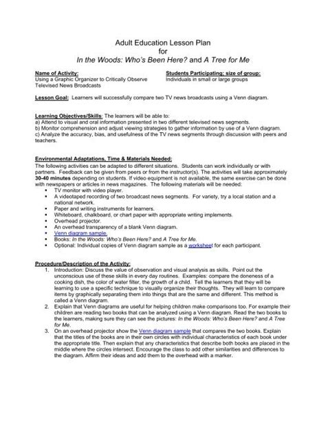 Image result for Adult Learning Lesson Plan