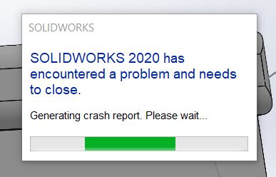 Image result for SolidWorks Crash Screen