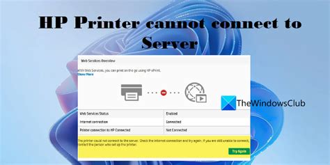 Image result for HP Printer Server Connection Error