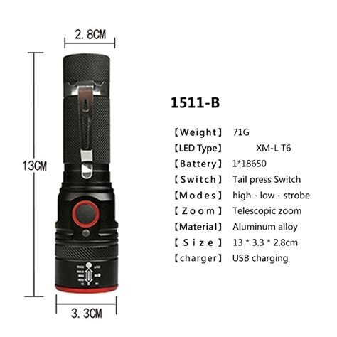 Image result for T6 LED Flashlight