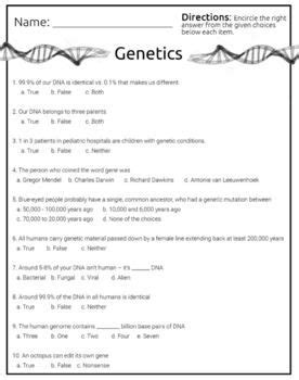 Image result for Genetics Multiple Choice Questions