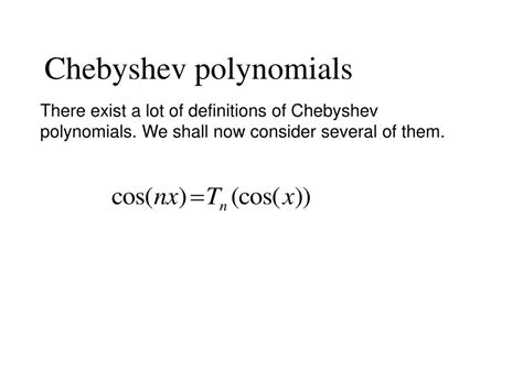 Image result for Chebyshev Polynomials