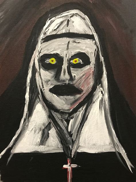“The Conjuring” Nun painting. | Painting, Comic collection, Pumpkin ...