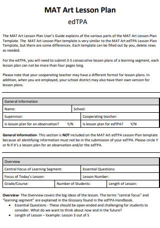 Image result for Sample edTPA Lesson