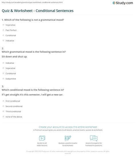 Image result for Conditional Sentence Quiz