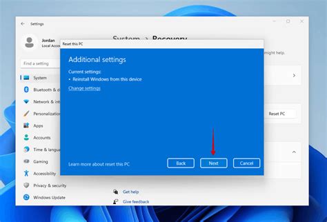 Image result for Reinstall Windows Restore Setting Device List