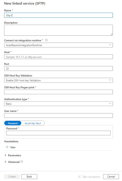 Image result for Azure Data Factory and SFTP