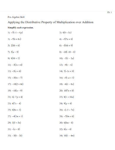 Image result for Pre-Algebra Distributive Property