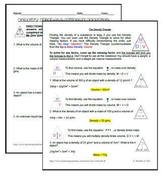 Image result for Density Triangle