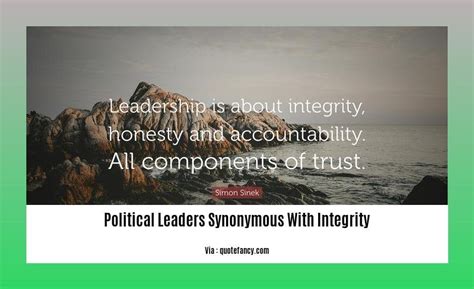 Political Leaders Synonymous with Integrity: Shining Examples of Moral ...